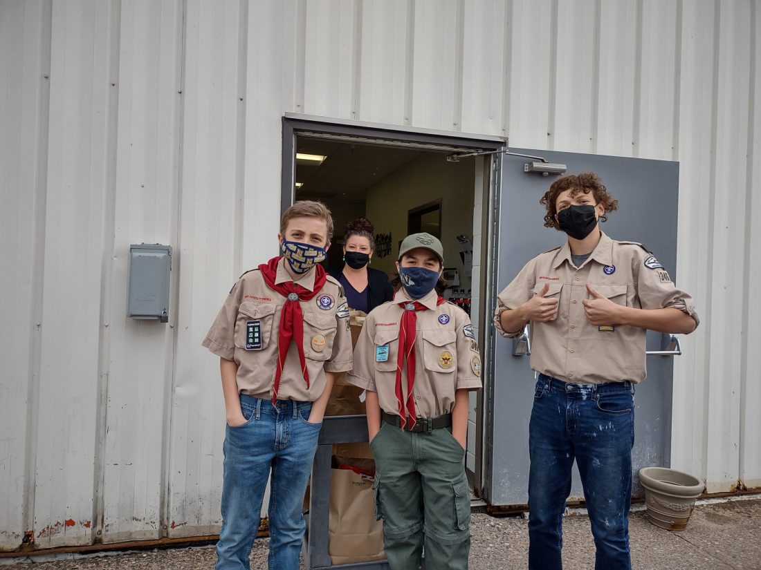 Scouts collect food for pantry | News, Sports, Jobs - The Mining Journal